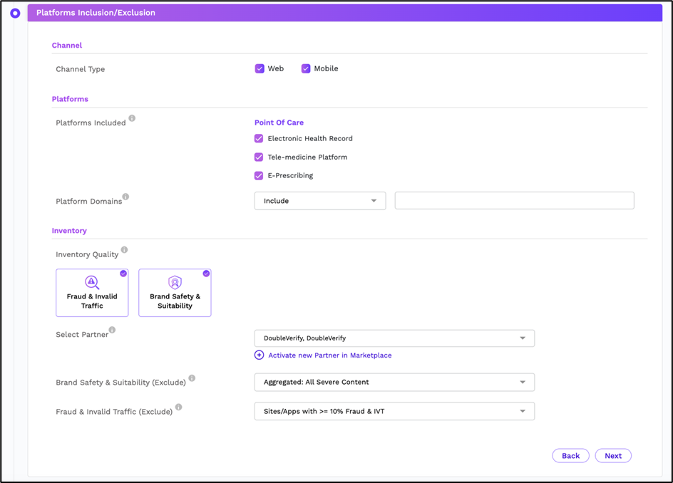 How to navigate Marketplace and Buy & Activate segments? – Doceree Inc